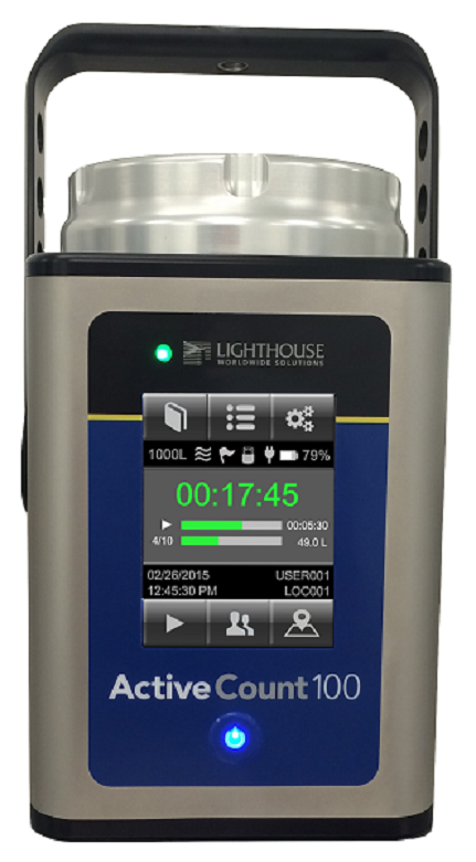 空中浮遊菌サンプラー_Portable_Microbial_Samplar_ActiveCount100_100H